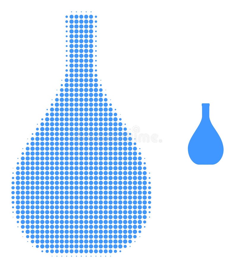 Glass Jug Halftone Dot Icon Stock Illustration - Illustration of dotted ...