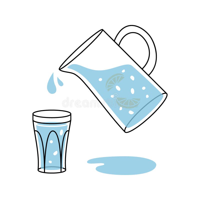 Glass Jug, Milk Jug Icon. Empty Glass or Plastic Bottle Silhouette ...