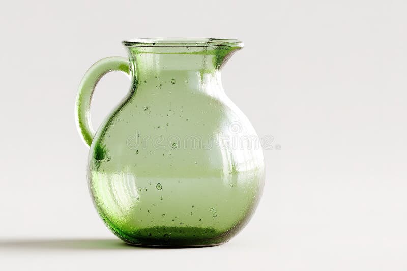 Glass Jug in Soft Light Showcasing Unique Texture and Shape at Indoor ...