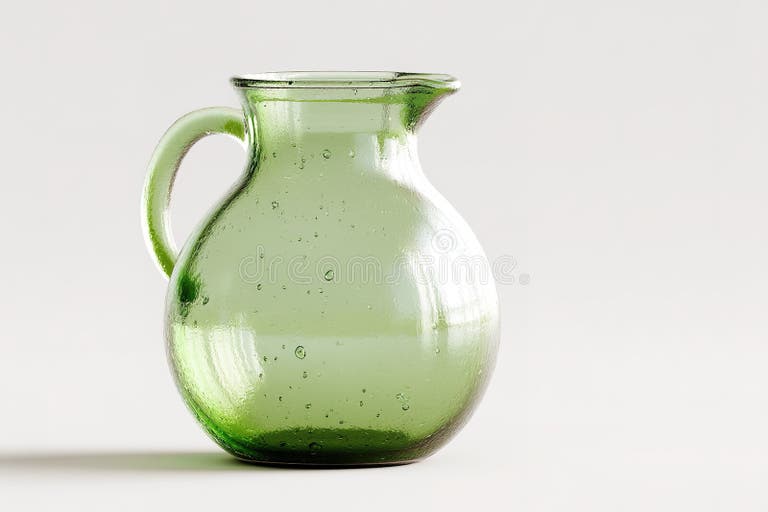 Glass Jug in Soft Light Showcasing Unique Texture and Shape at Indoor ...