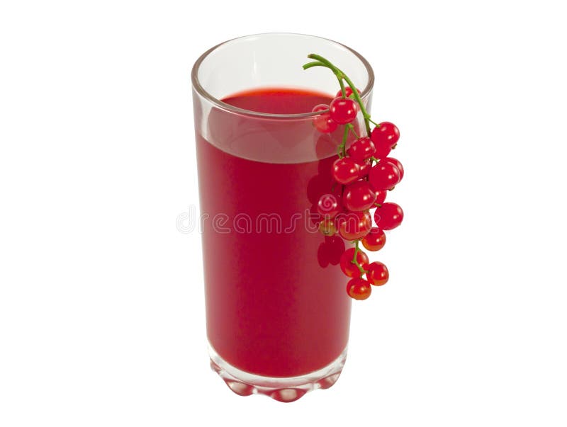 Glass of Juice of Red Currants Stock Image - Image of fresh, berries ...