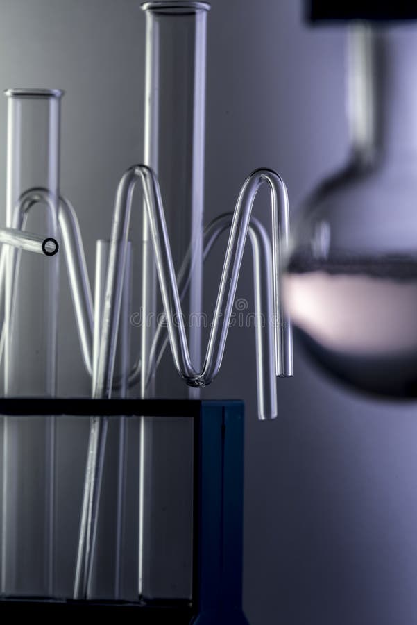 Glass lab tubes stock image. Image of medical, instrument - 73477403