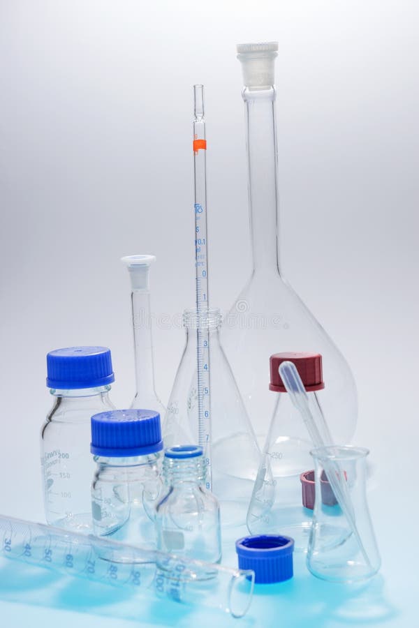 Glass Laboratory Apparatus Isolated Stock Image - Image of testing ...