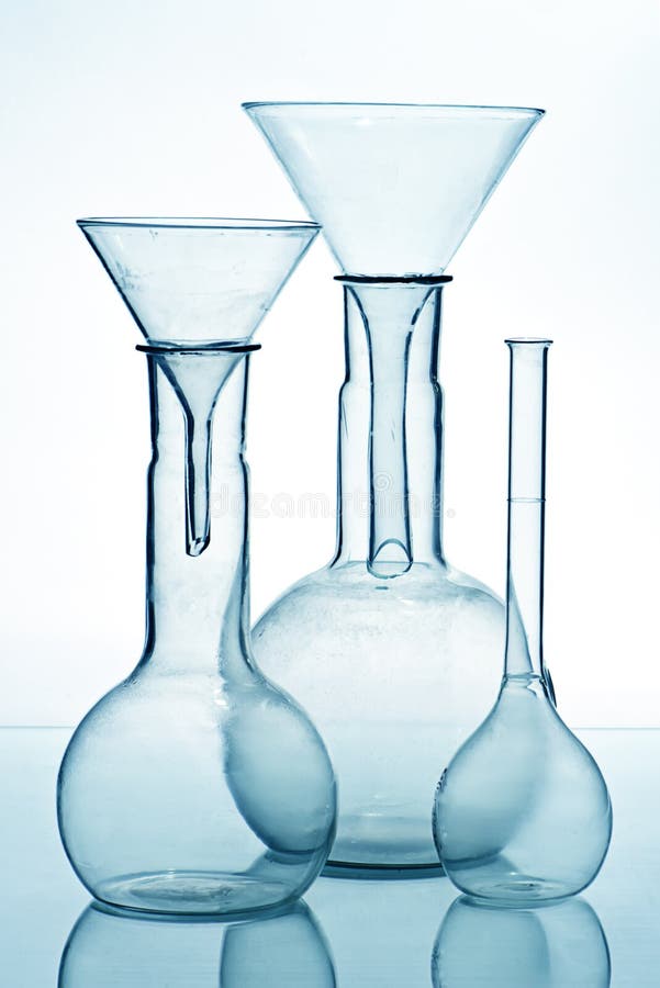 Glass laboratory equipment stock image. Image of discovery - 7685767