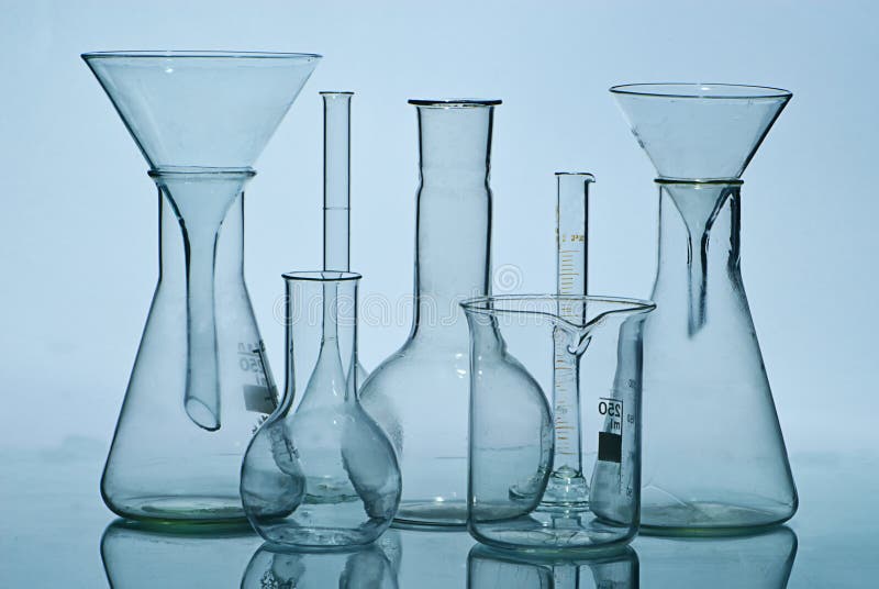 Glass laboratory equipment stock image. Image of probe - 8126727