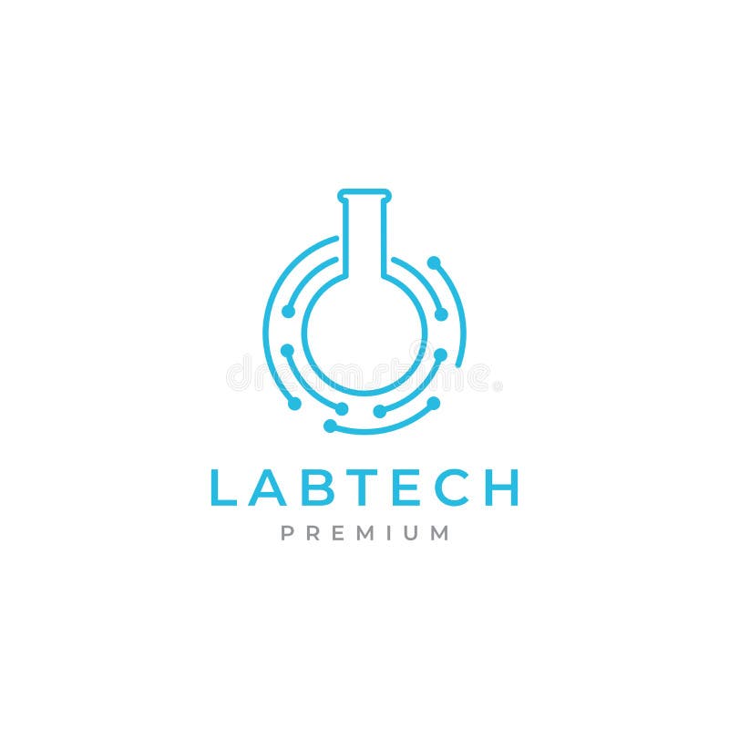 Glass Laboratory Technology Logo Design Stock Vector - Illustration of ...