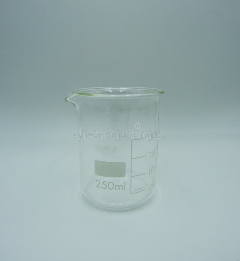 Glass Labware, Graduate Cylinder 50 Ml White Background Stock Photo ...