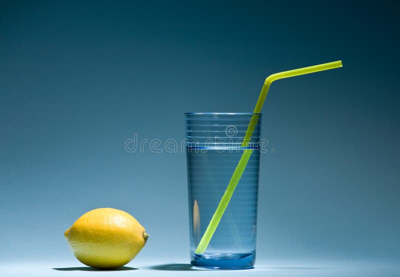 Glass and lemon stock photo. Image of copy, clear, juicy - 4531794