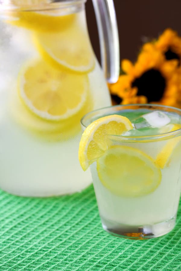 Glass of lemonade stock image. Image of picnic, citrus - 6977901