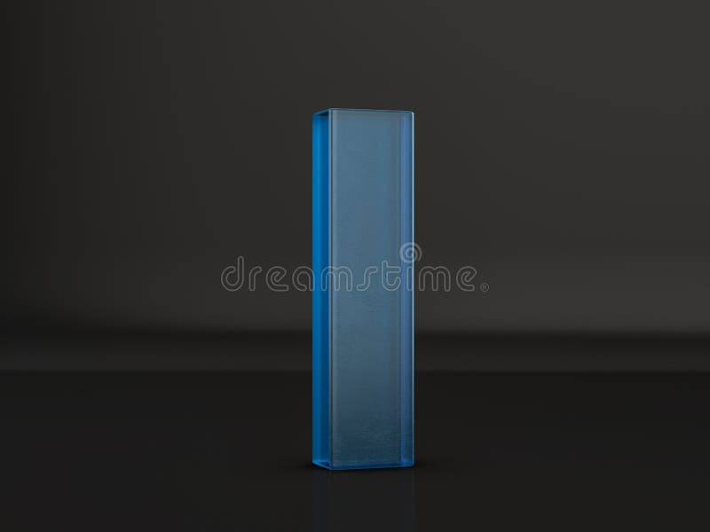 Glass letter I stock illustration. Illustration of message - 259560682