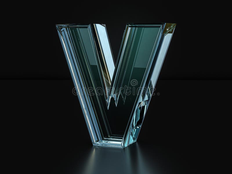 Glass Letter V Stock Illustrations – 303 Glass Letter V Stock ...