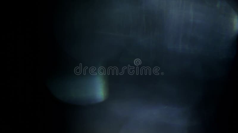 Glass Light Lens Flare Light Leaks Overlay on a Black Background Stock ...
