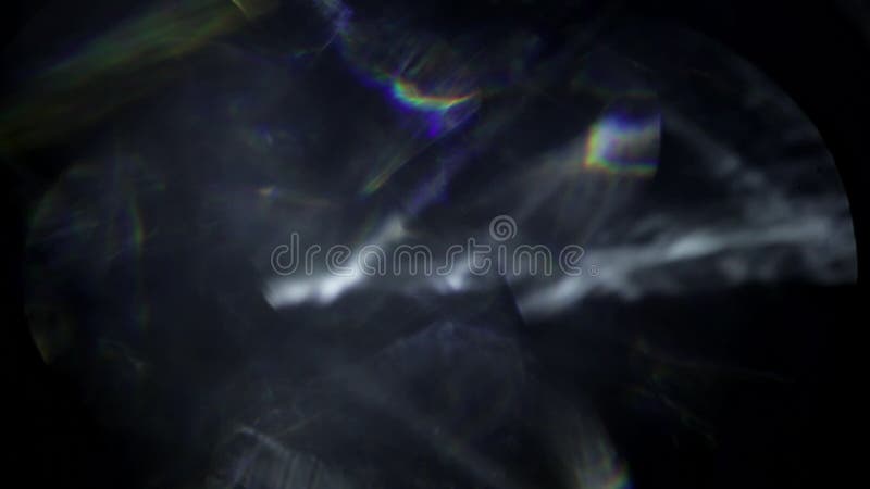 Glass Light Lens Flare Light Leaks Overlay on a Black Background Stock ...