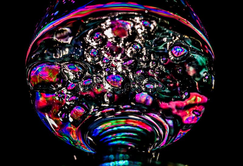 A Glass of Liquid. Glass. Color Backlight Stock Image - Image of glass ...