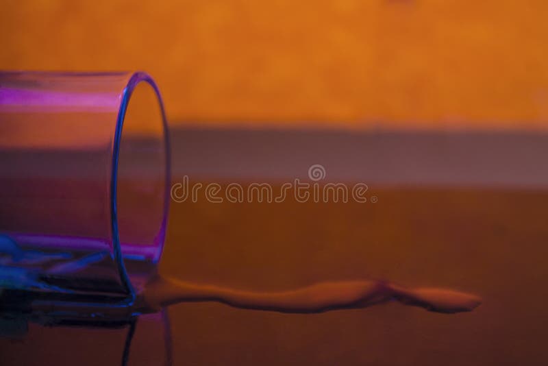 The Glass And Liquid Spills Stock Photo - Image of pour, large: 110388732
