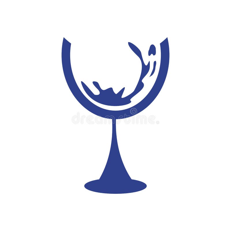 Glass Logo Design Vector Template Stock Vector - Illustration of vector ...