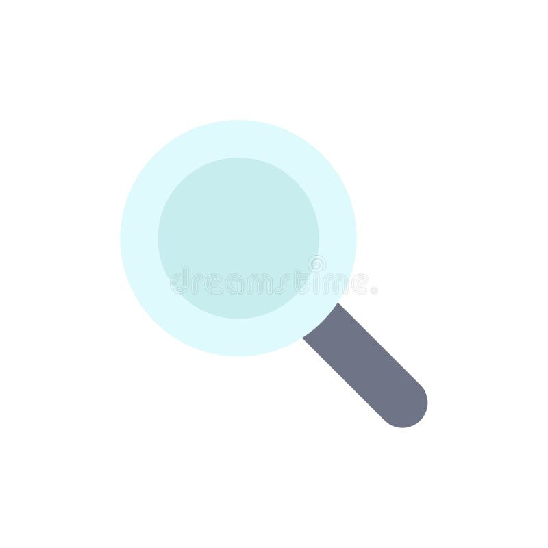 Glass, Look, Magnifying, Search Flat Color Icon. Vector Icon Banner ...