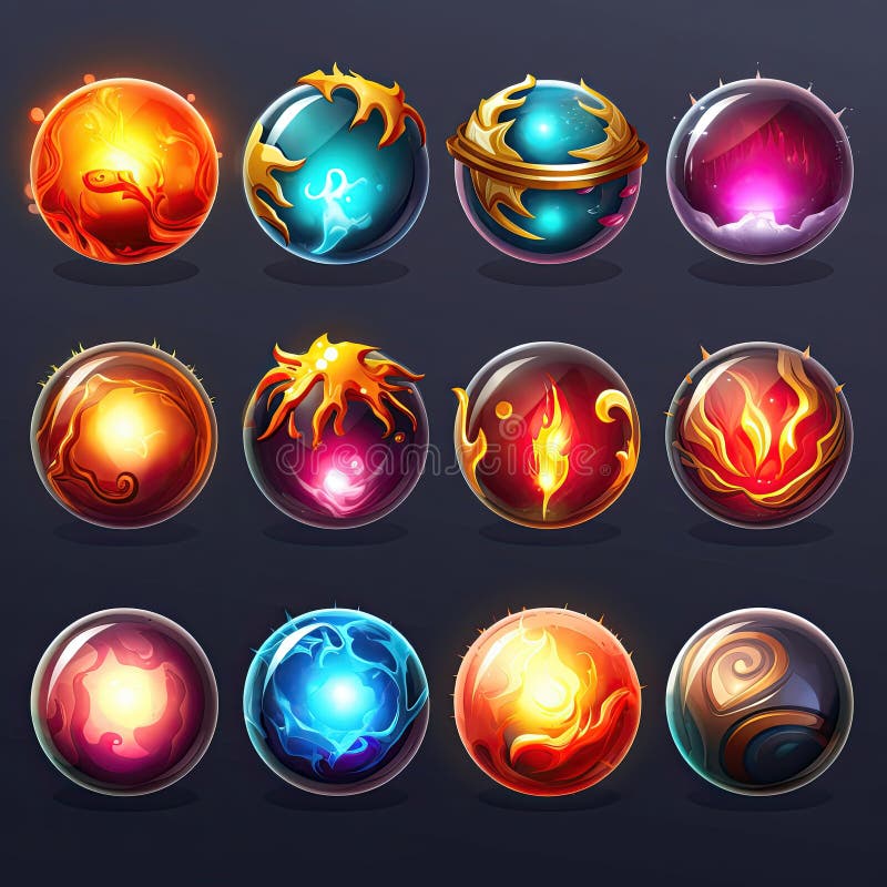Realistic Magic Sphere Game Ai Generated Stock Image - Image of ...