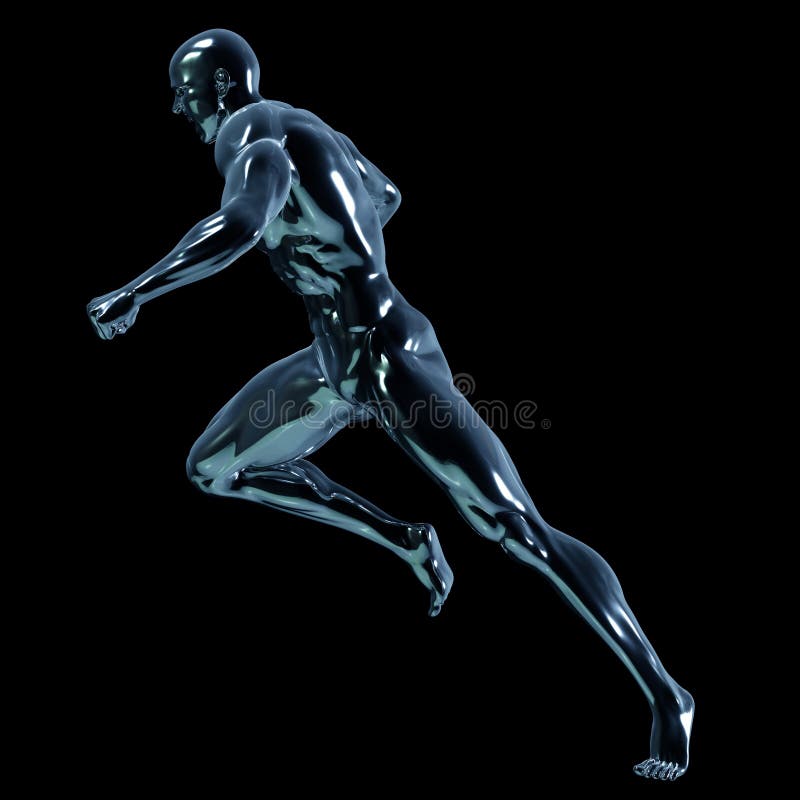 A glass man stock illustration. Illustration of reflective - 134029639