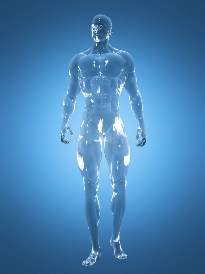 A glass man stock illustration. Illustration of workout - 134029772