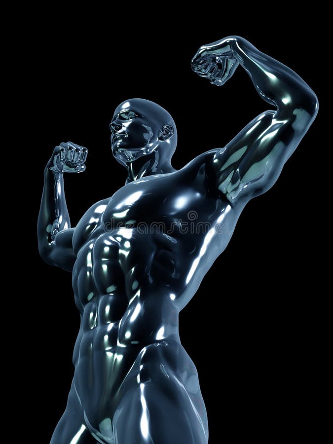 A glass man stock illustration. Illustration of shiny - 134029886