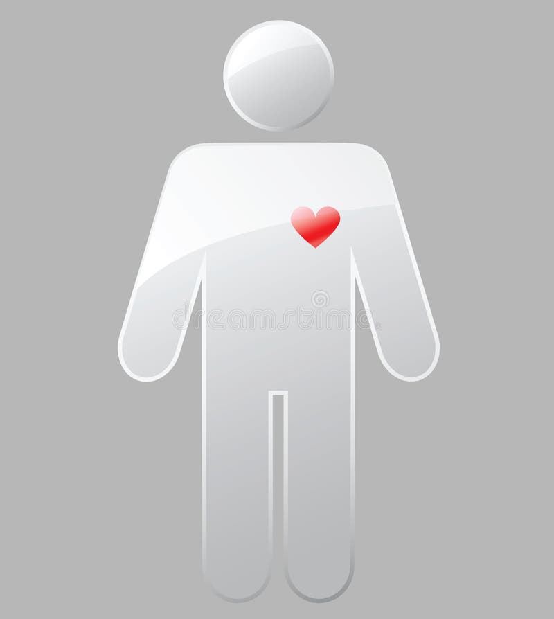 Glass man icon stock vector. Illustration of passion - 46748264