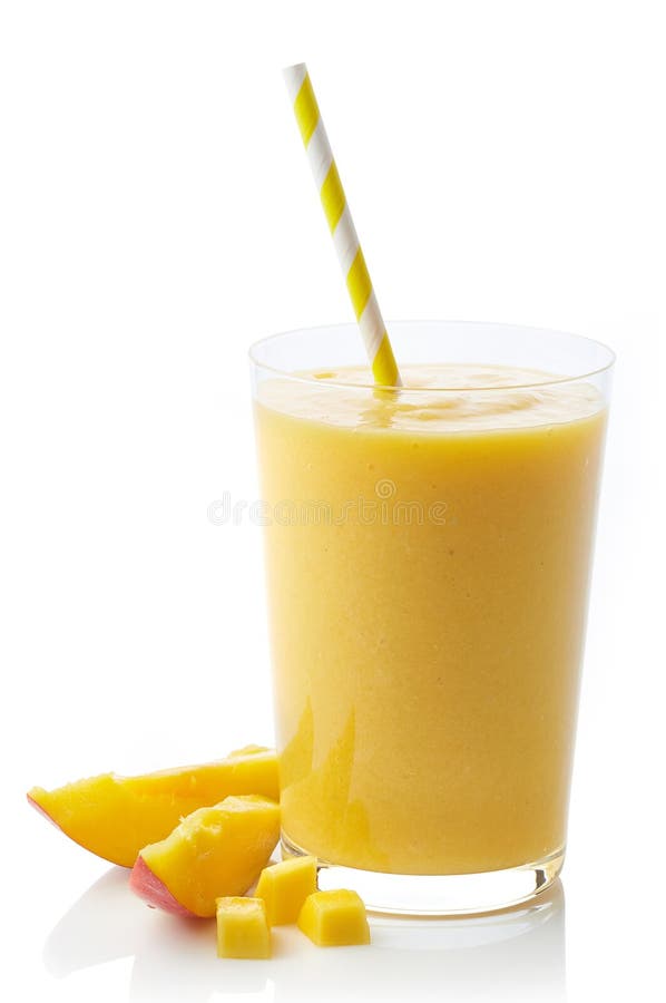 Glass of mango smoothie stock photo. Image of healthy - 71823826