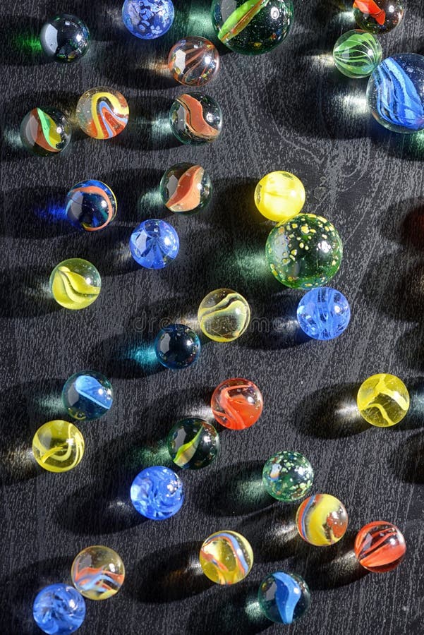 Glass Marble Balls and Shadows Stock Image - Image of colorful, marble ...