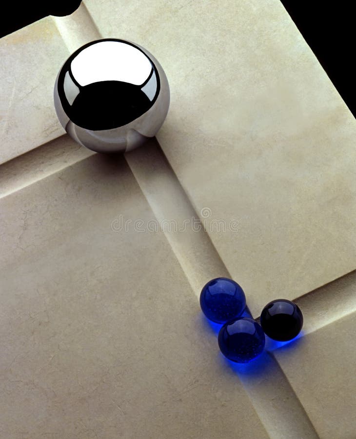 Three marbles stock image. Image of planet, marbles, yellow - 14640129