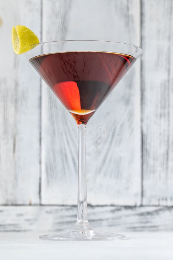 Glass of Martinez stock photo. Image of alcohol, cocktail - 190978920