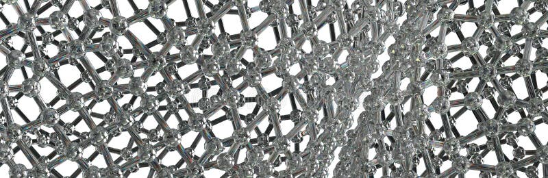 Glass Mesh Messy Fresh Beautiful Crystal Isolated Elegant Modern 3D ...