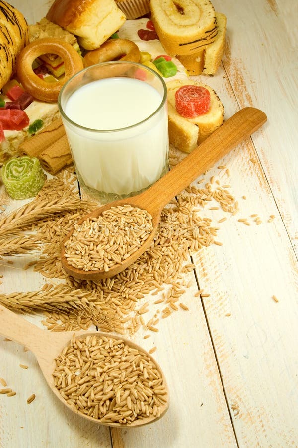 Glass of Milk and Cookies on the Table Stock Image - Image of clean ...