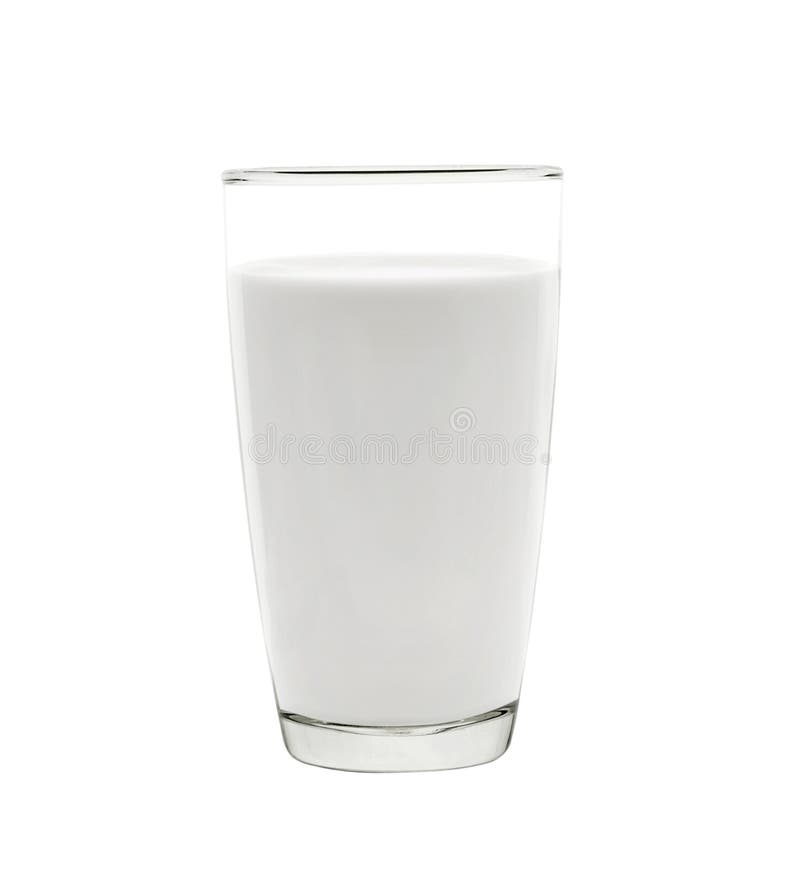Glass of Milk on White Background Stock Photo - Image of drink ...