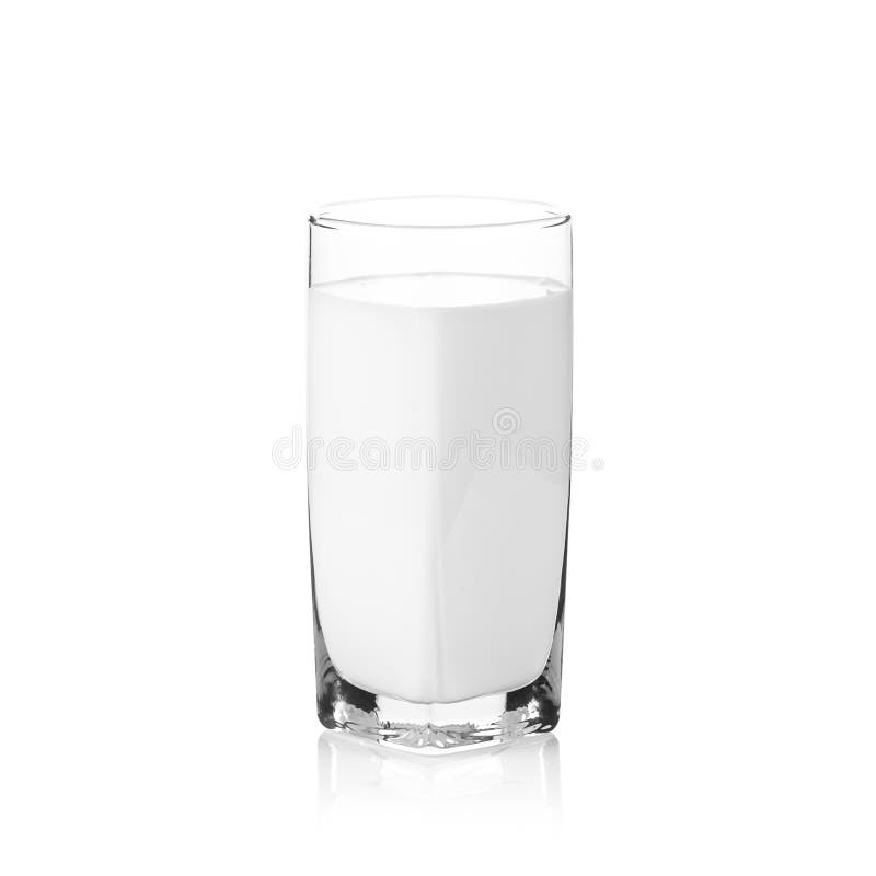 Glass of Milk on White Background Stock Image - Image of splash, white ...