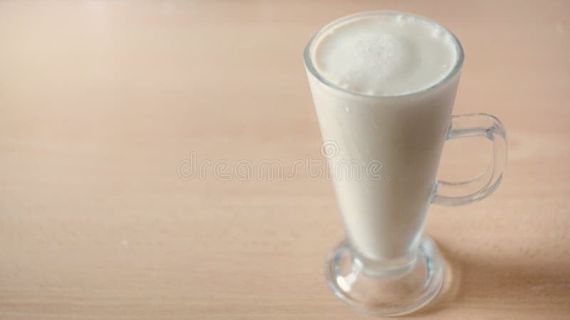 Milkshake on table stock photo. Image of nutrition, foam - 149492546