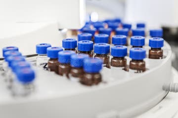 Glass mini test tubes stock photo. Image of education - 26136452