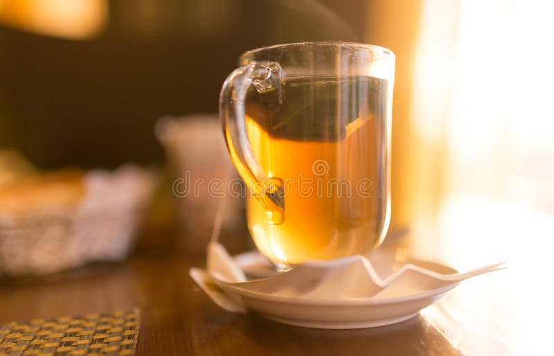 A Glass of Mint Tea in a Restaurant Stock Photo - Image of darjeeling ...