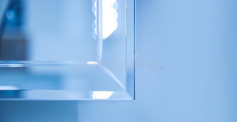 Glass, Mirror Reflection Shapes and Shadows. Close-up Details Stock ...