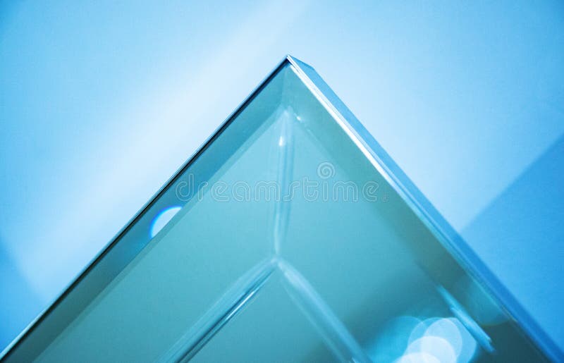 Glass, Mirror Reflection Shapes and Shadows. Close-up Details Stock ...