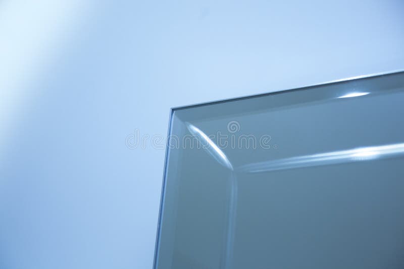 Glass, Mirror Reflection Shapes and Shadows. Close-up Details Stock ...