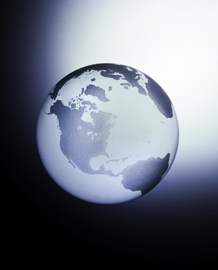 Glass model of the Earth stock image. Image of earth - 13065233