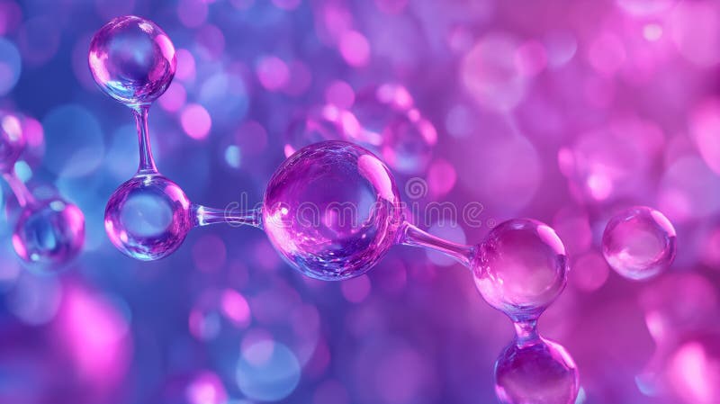 Glass Model of Geometric Molecule Background Purple and Blue Color ... Glass Model of Geometric Molecule Background Purple and Blue Color ...