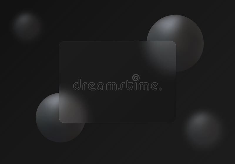 Glass Morphism Background with a Dark Gradient Background Separated by ...