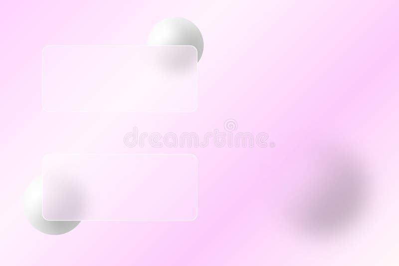 Two Rectangular Transparent Templates with White Spheres Stock ...