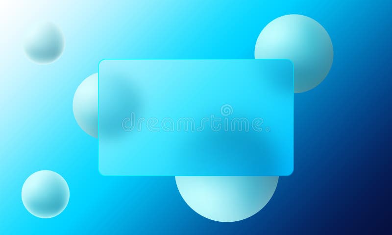 Glass Morphism Style Layout, Transparent Map or Frame with Floating 3D ...