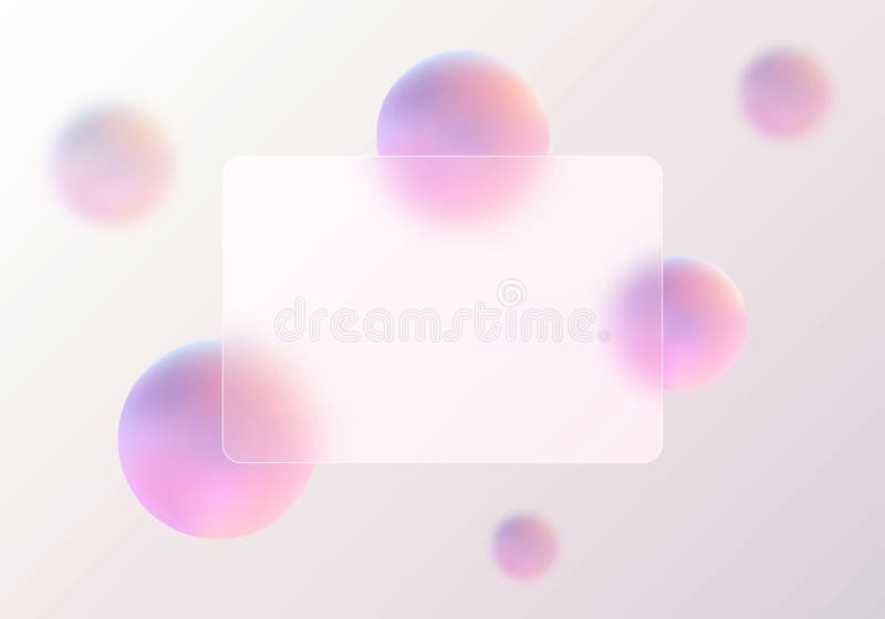 Glass Morphism Website Landing Page Template. Translucent Glass ...