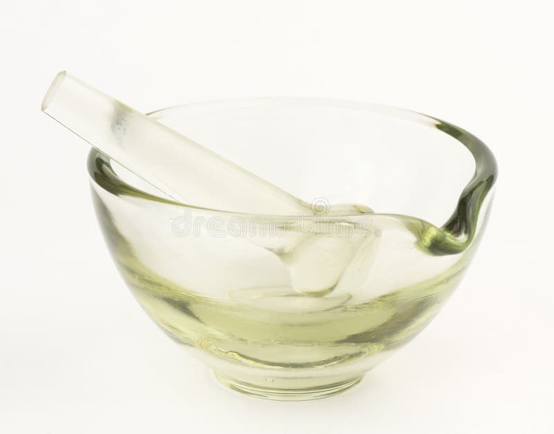Glass Mortar Isolated on White Stock Photo - Image of label, isolated ...