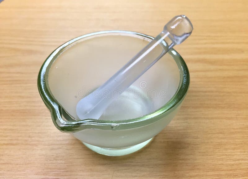 Glass mortar stock image. Image of equipment, mortar - 61493099