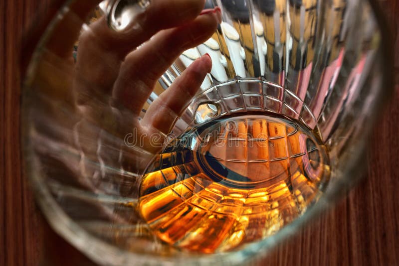 Glass Mug of Beer in Hand, Look Inside Stock Image - Image of glass ...