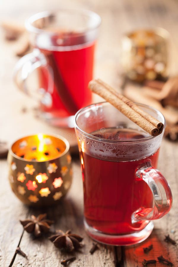 Glass of mulled wine stock image. Image of drink, gluewein - 34951597